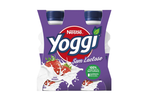 IOGURTE LÍQUIDO SEM LACTOSE MORANGO YOGGI