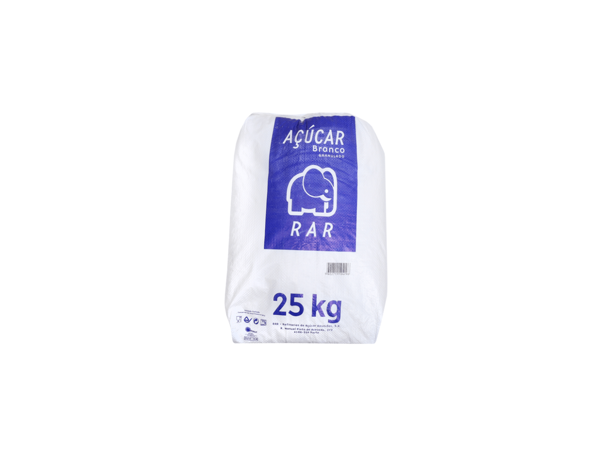 ACUCAR BRANCO SACO 25 KG RAR